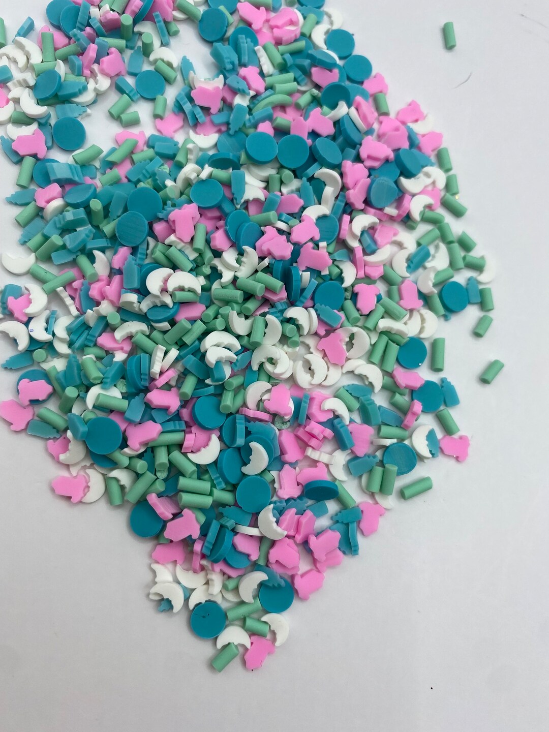 Baby Bottle and Moons Polymer Clay Slices 5mm. 0.5 Oz Bag - Etsy