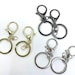 5 Keyrings, Metal Clasp, Lobster Claw Clasp, Available in 3 Colors - Etsy