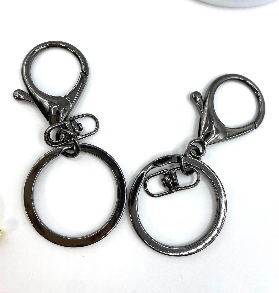 5 Keyrings, Metal Clasp, Lobster Claw Clasp, Available in 3 Colors - Etsy