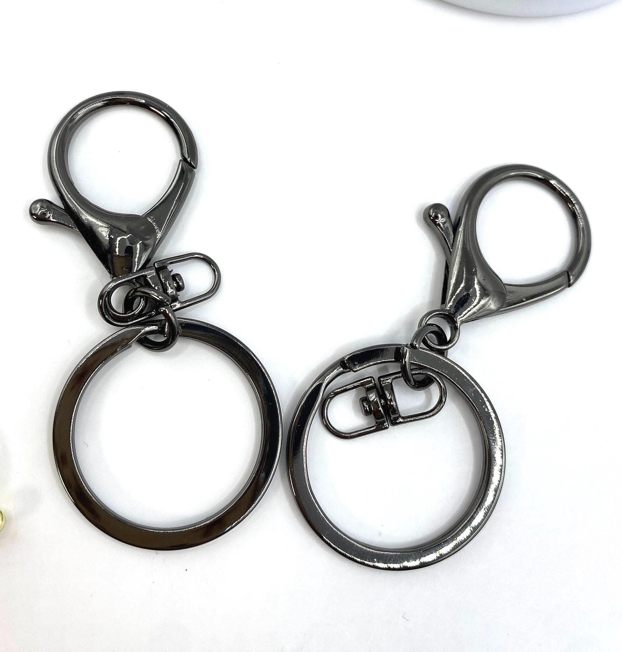 5 Keyrings, Metal Clasp, Lobster Claw Clasp, Available in 3 Colors - Etsy