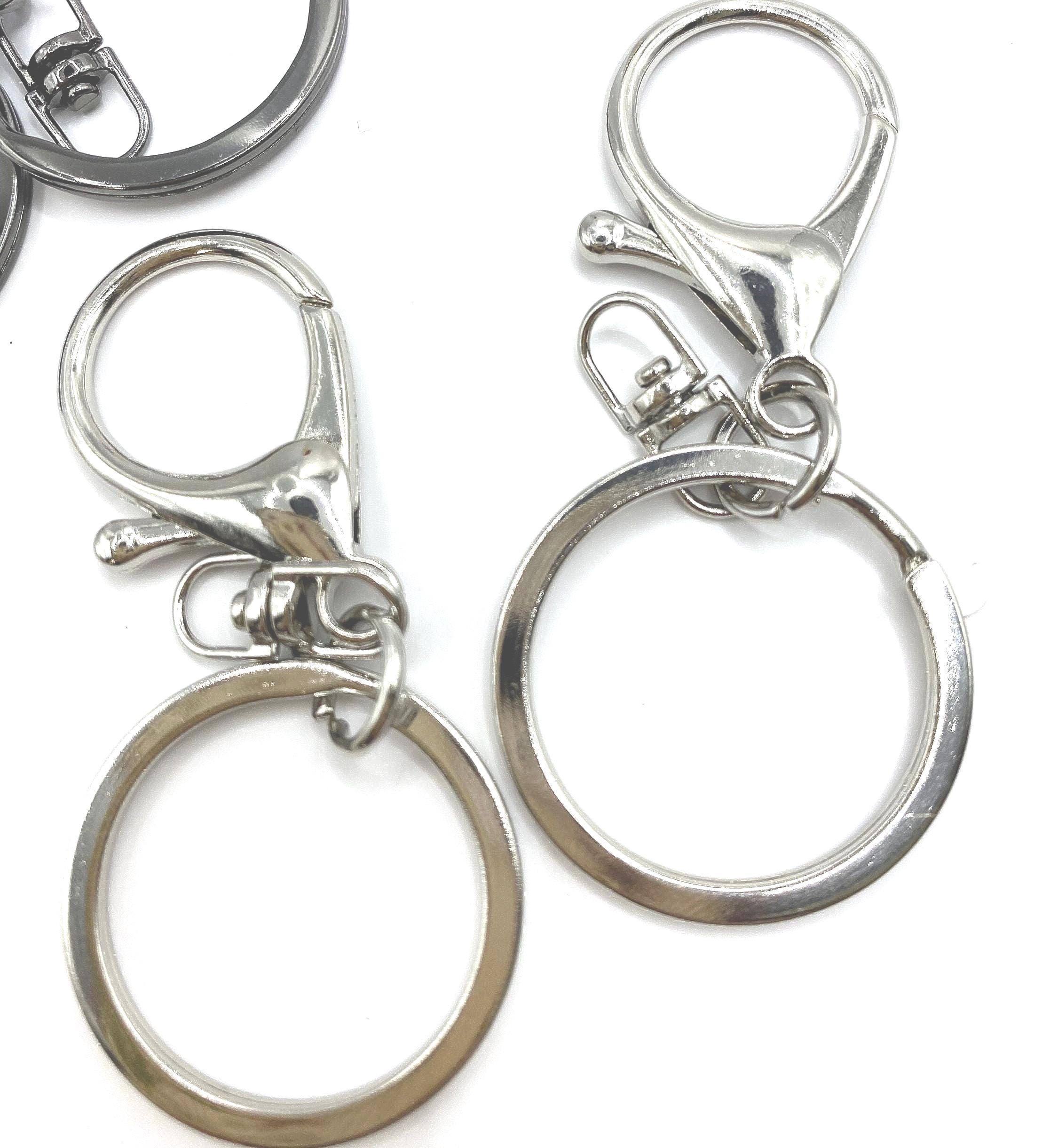 5 Keyrings, Metal Clasp, Lobster Claw Clasp, Available in 3 Colors - Etsy