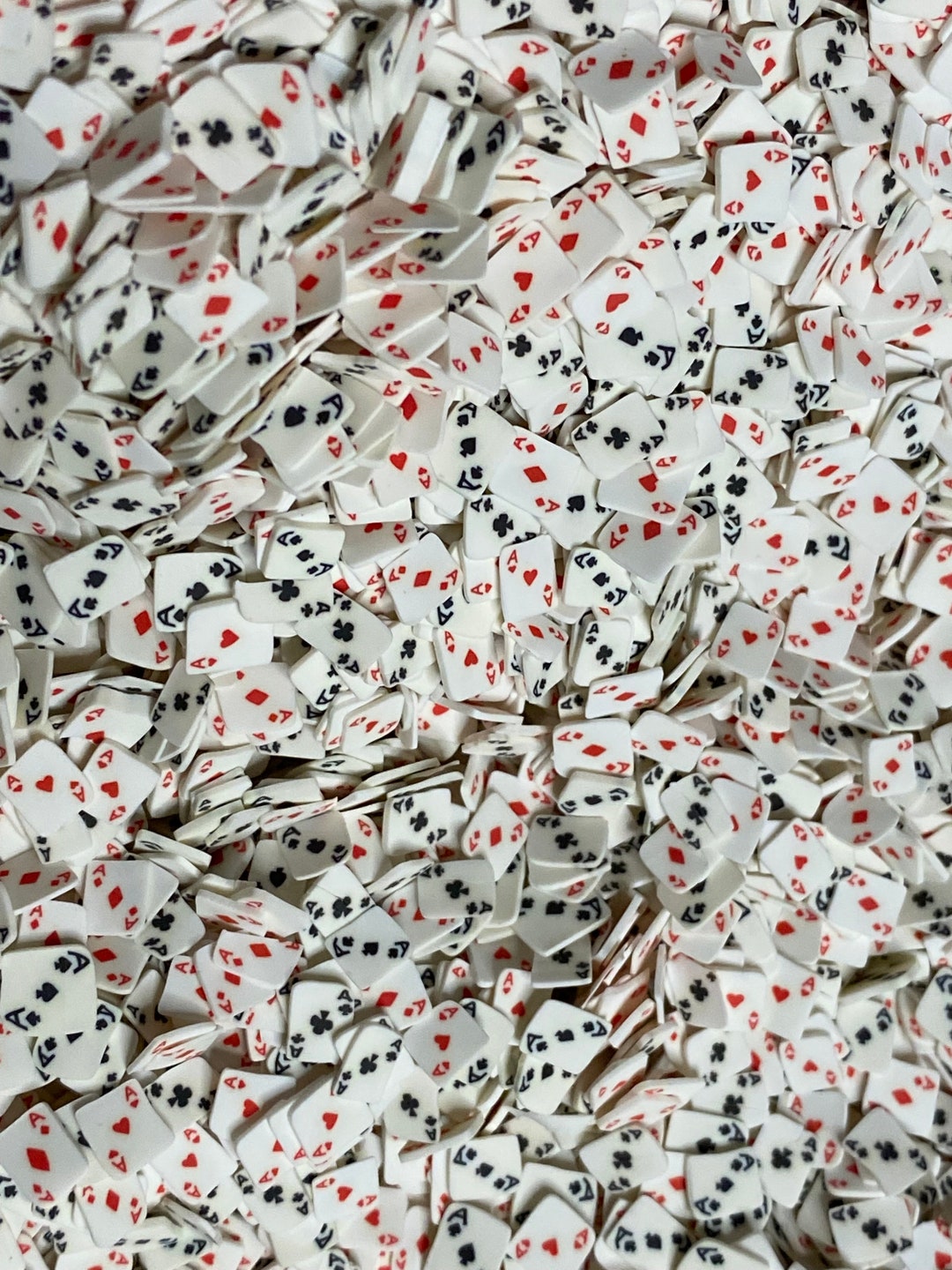 Playing Cards Polymer Clay Slices 5mm. 0.5 Oz Bag - Etsy