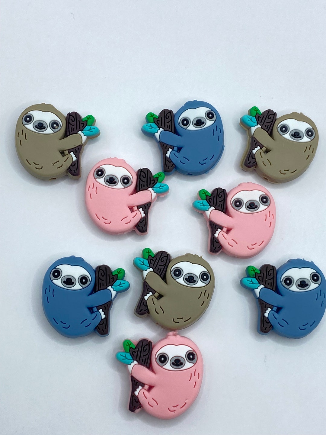 1 Sloth Silicone Focal Bead - Etsy
