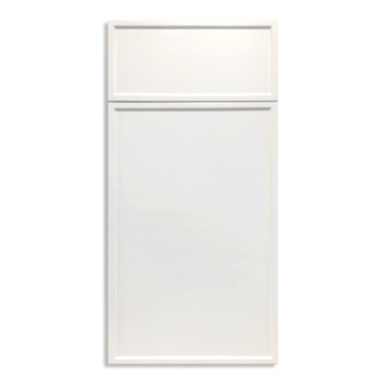 White Slim Shaker Kitchen Cabinets | Frameless Modern Contemporary ...