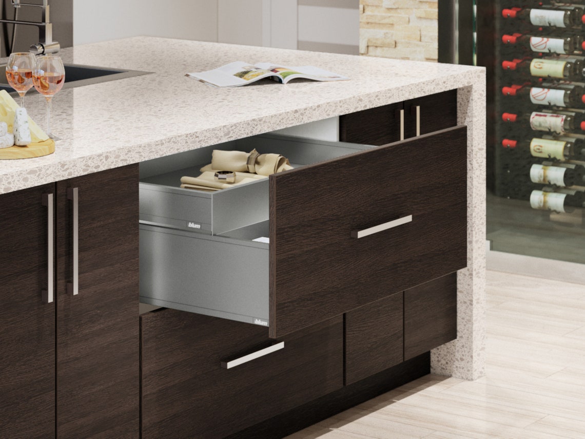 Dark Brown Wood European Sample Door Frameless Cabinets - Etsy