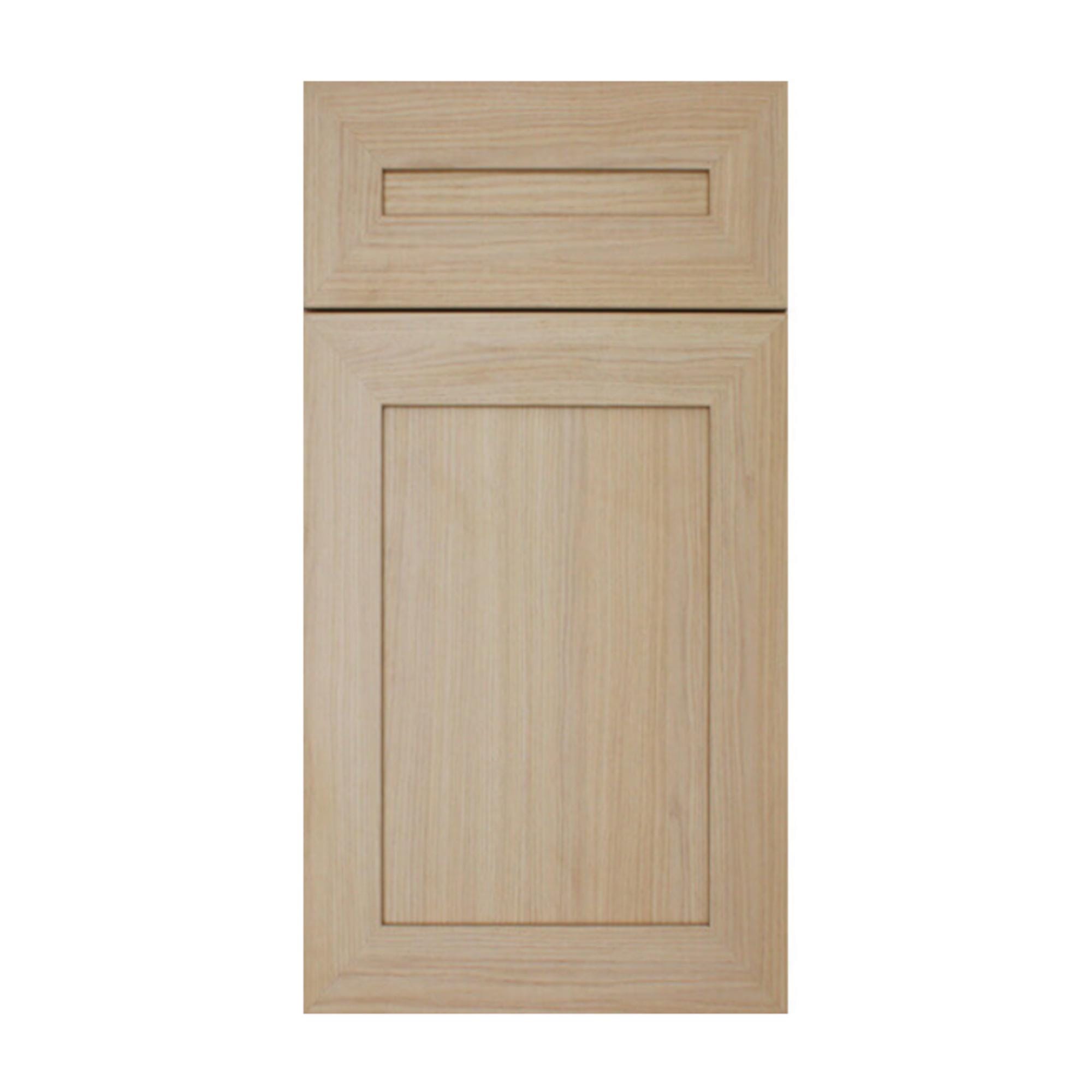 Blonde Oak Shaker Kitchen Cabinets | Wood Frameless Cabinets, European ...