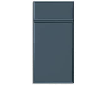 White Slim Shaker Sample Door Frameless Modern Contemporary European Style Kitchen Cabinets ...
