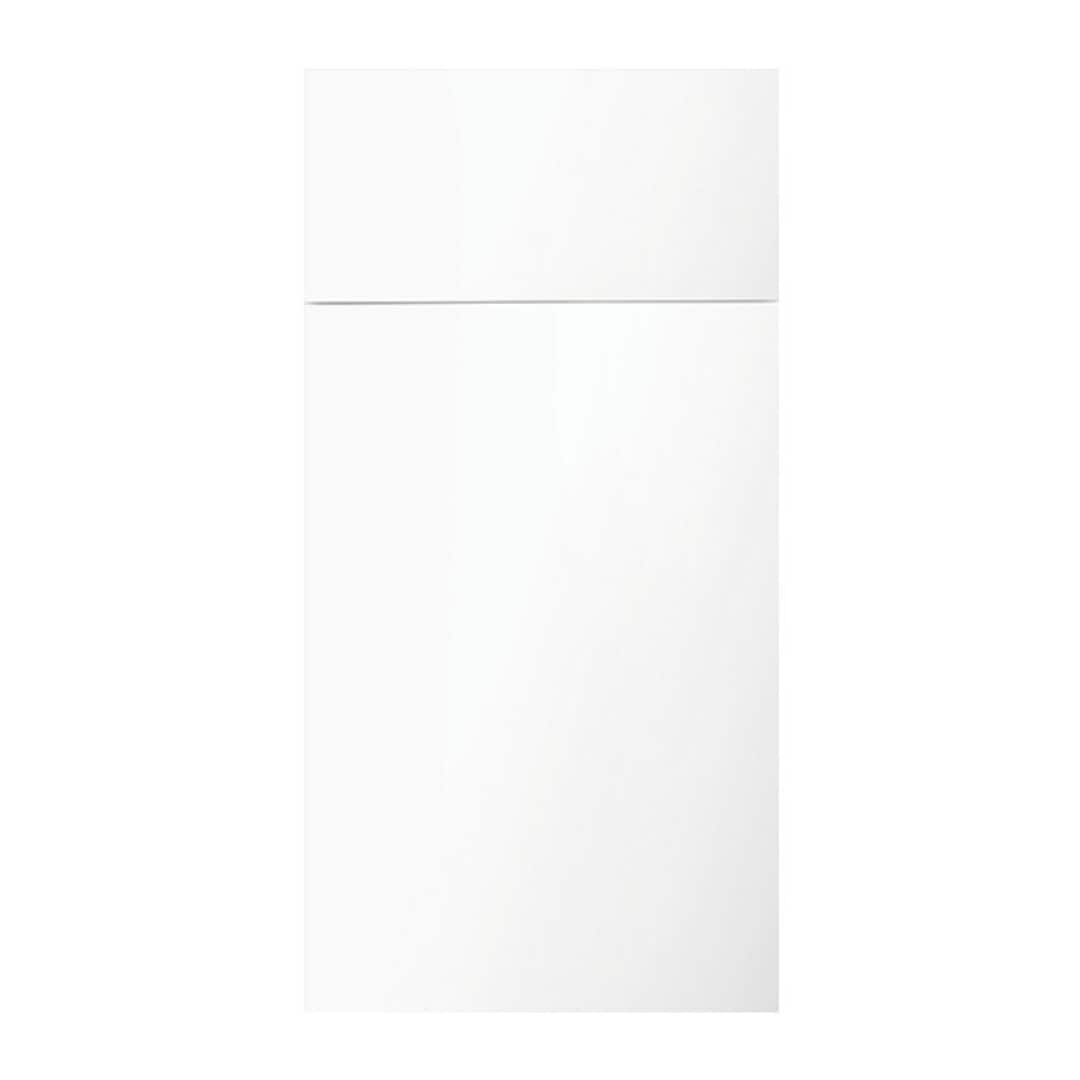 Matte White Flat Slab Sample Door | Modern Frameless Cabinets, European ...