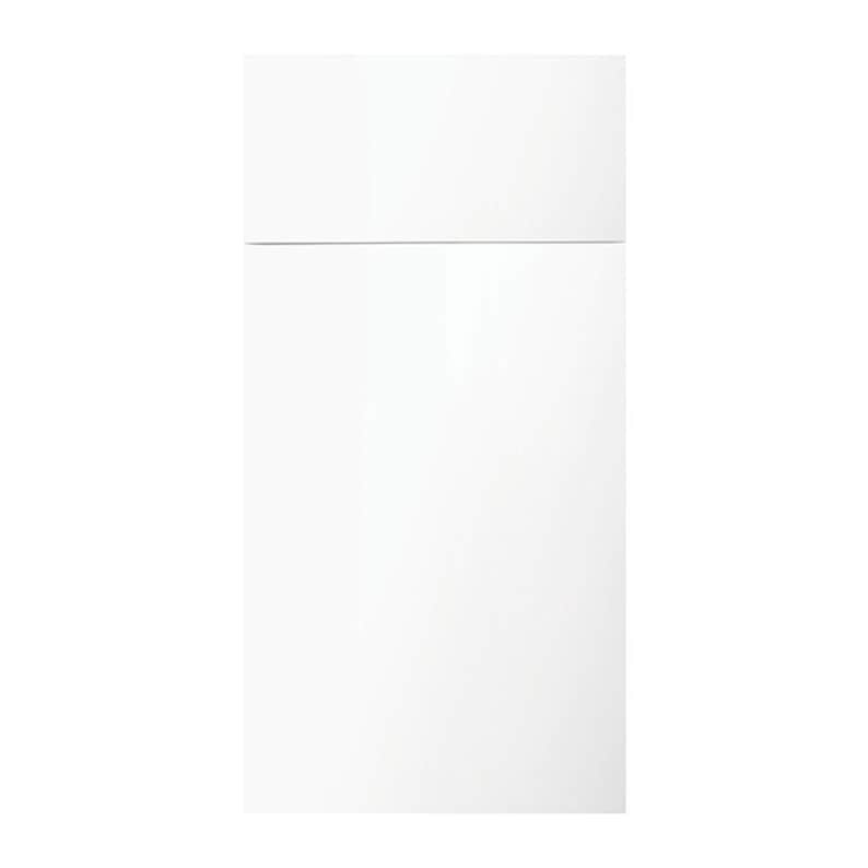 Matte White Flat Slab Sample Door | Modern Frameless Cabinets, European ...