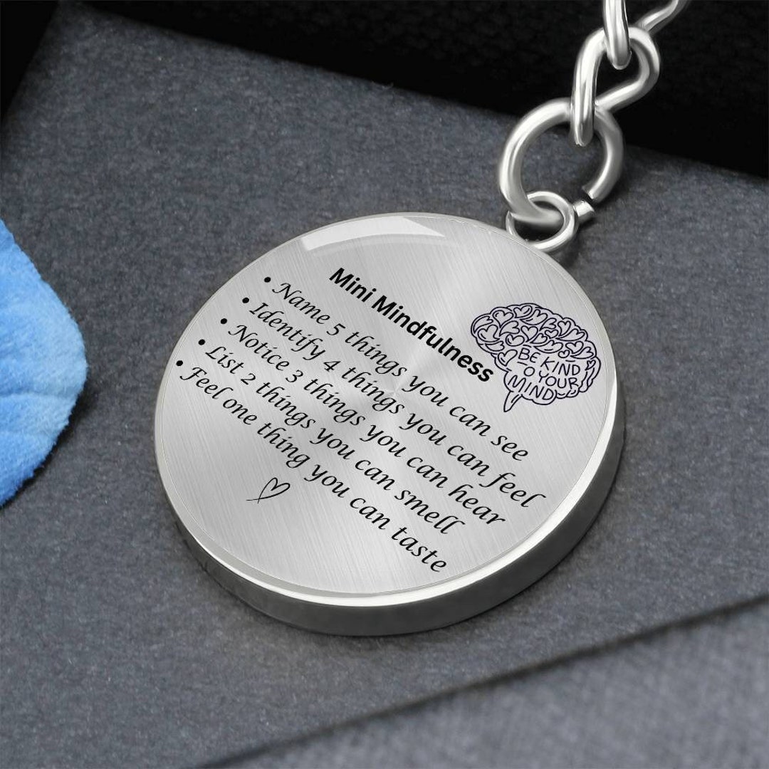 Mini Meditation Keychain, Mental Health, Self Love, Positive ...