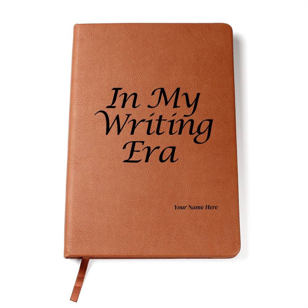 Personalized in My Writing Era Journal, Custom Leather Journal - Etsy
