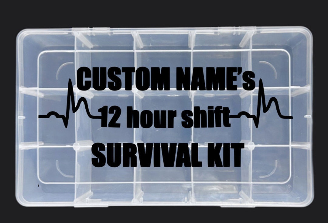 Custom Healthcare Survival Kit Box for Nurse,doctor,emt, Paramedic ...