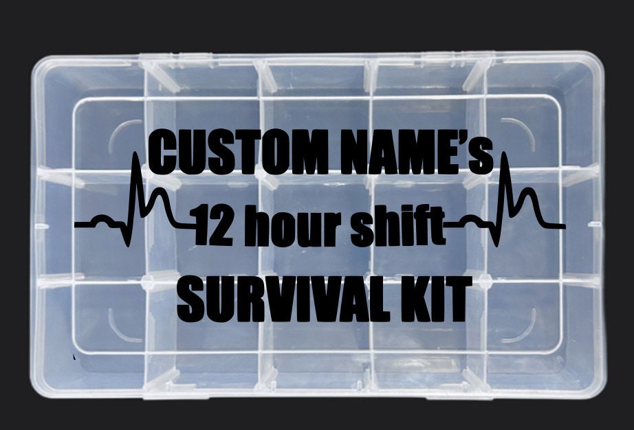 Custom Healthcare Survival Kit Box for Nurse,doctor,emt, Paramedic ...
