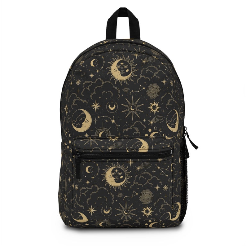 Astrology Backpack, Boho Backpack, Bohemian Backpack, Black Backpack ...