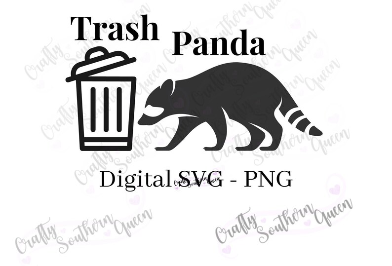 Trash Panda Svg - Raccoon Svg - Funny Svg - Etsy