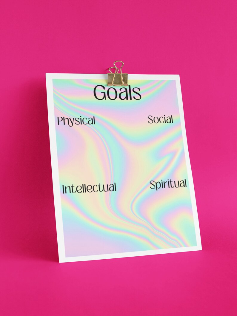 Goal Chart, Goal Chart for Kids, Teens, Children and Youth, Children ...