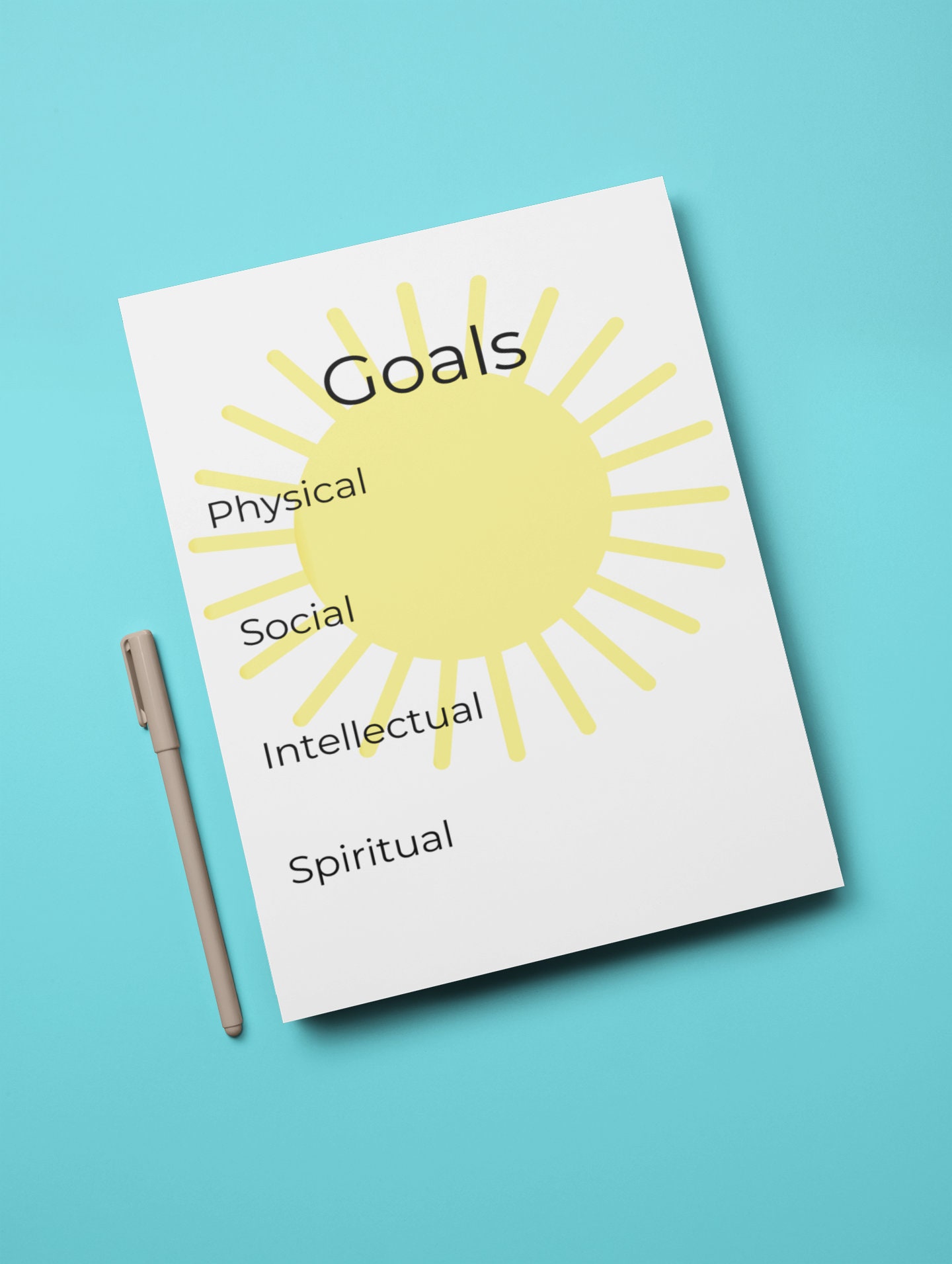 Goal Chart, Goal Chart for Kids, Teens, Children and Youth, Children ...