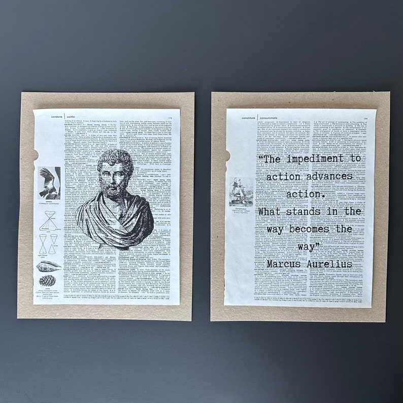 Dental Office Decor, Marcus Aurelius, Quote, Obstacle is the Way, Stoic ...