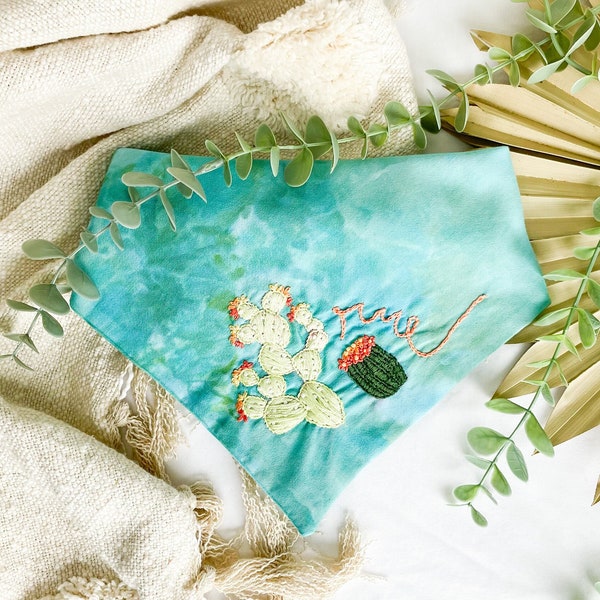 Embroidered Bandana - Etsy