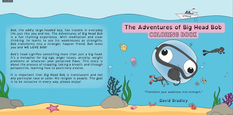 Libro para colorear Big Head Bob Transforme su debilidad en fuerza ...