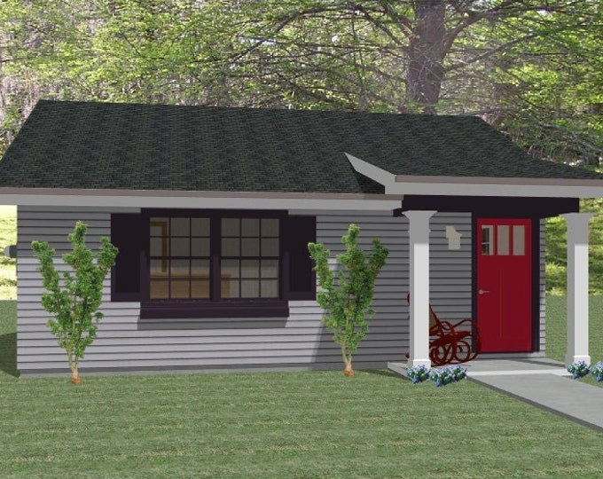 375 Square Foot | Studio House Construction Plans for Sale | PDF & CAD ...