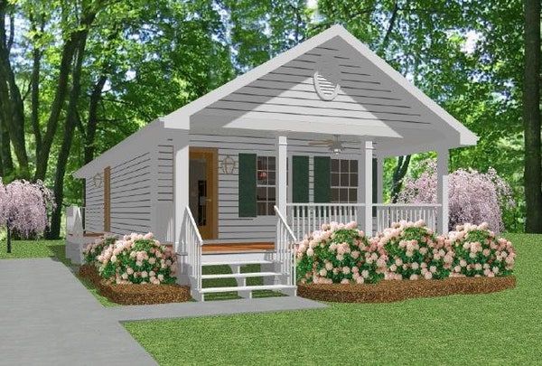 18x40 House 2-bedroom 1-bath 720 Sq Ft PDF Floor Plan Instant Download ...