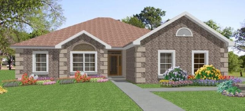 3 Bedroom Ranch 1884 Sf House Home Architectural Building Residential ...