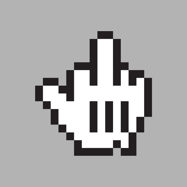 Cursor Middle Finger Digital Download, SVG, PNG, JPG - Etsy