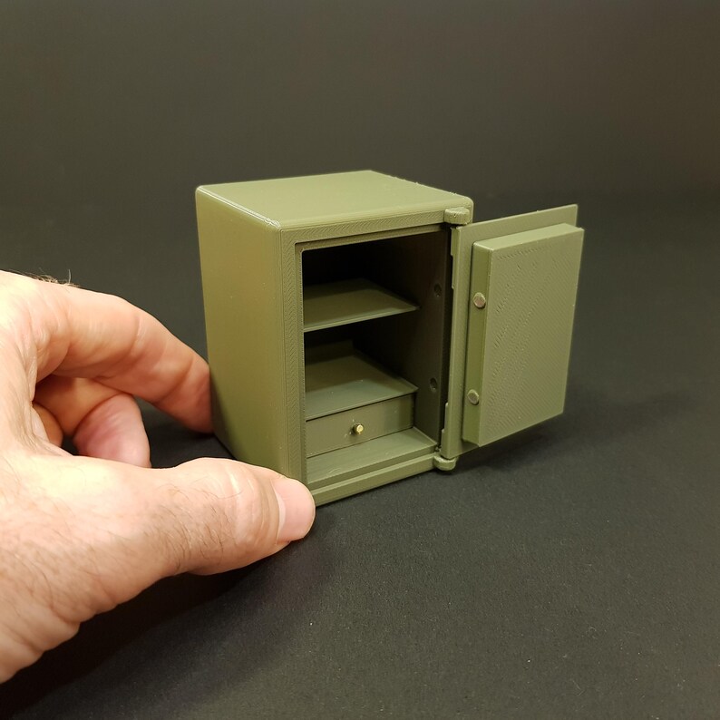 Miniature Vintage Safe With Opening Door - 1/12 Scale, Digital STL ...