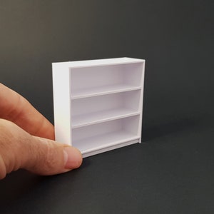 Two Miniature Bookcases - Miniature Furniture 1/12 Scale, Digital STL Files for 3d Printing - Etsy