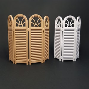 Sunrise Room Divider or Privacy Screen - Miniature Furniture 1/12 Scale ...