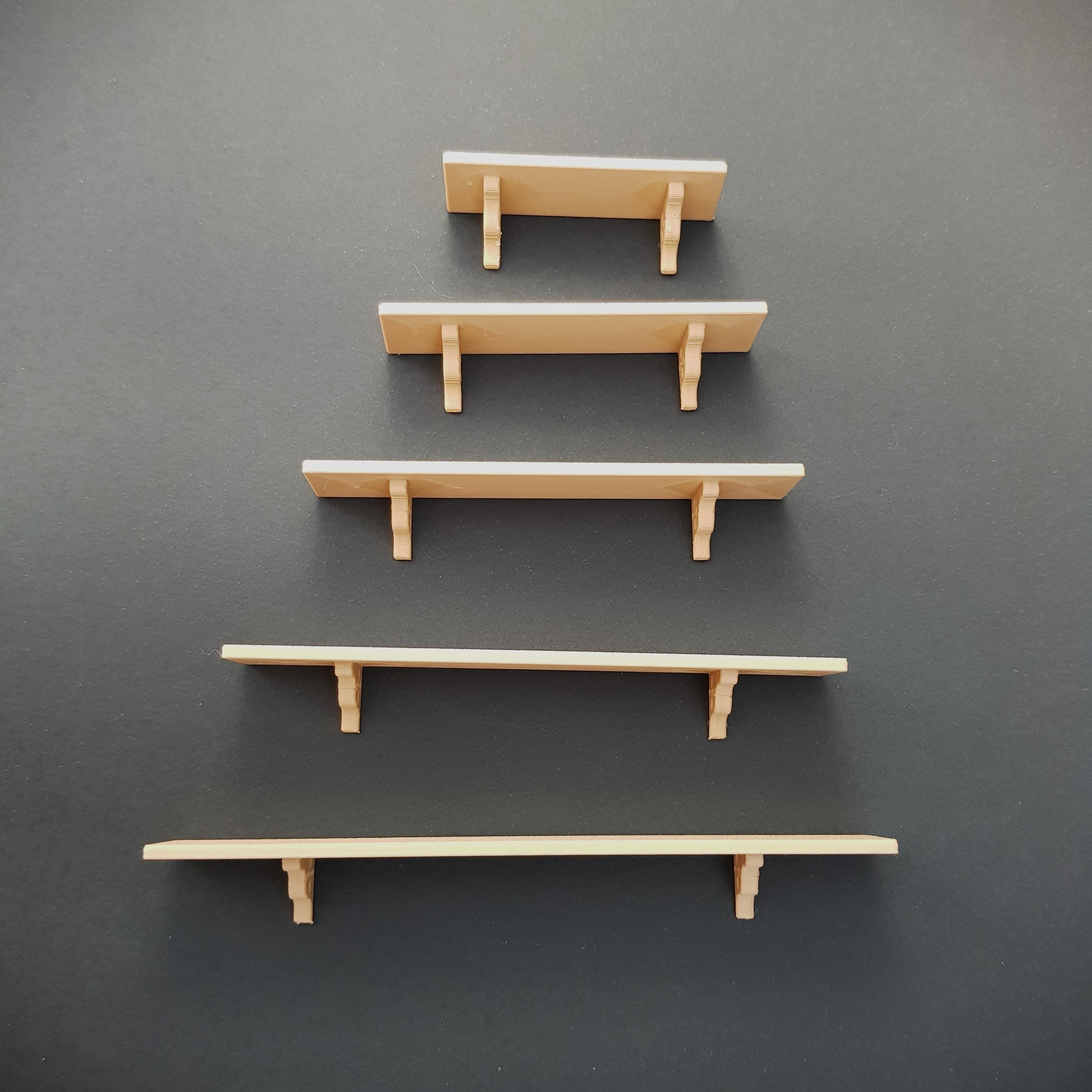 Ornate Shelves - 5 Sizes - Miniature Furniture 1/12 Scale, Digital STL ...
