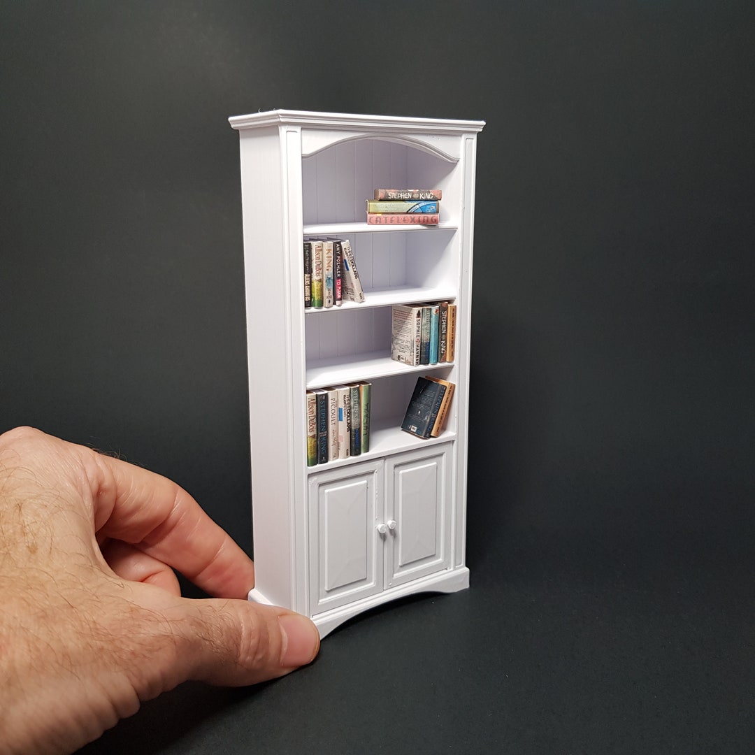 Miniature Cabinet With 2 Working Doors - Miniature Furniture 1/12 Scale ...