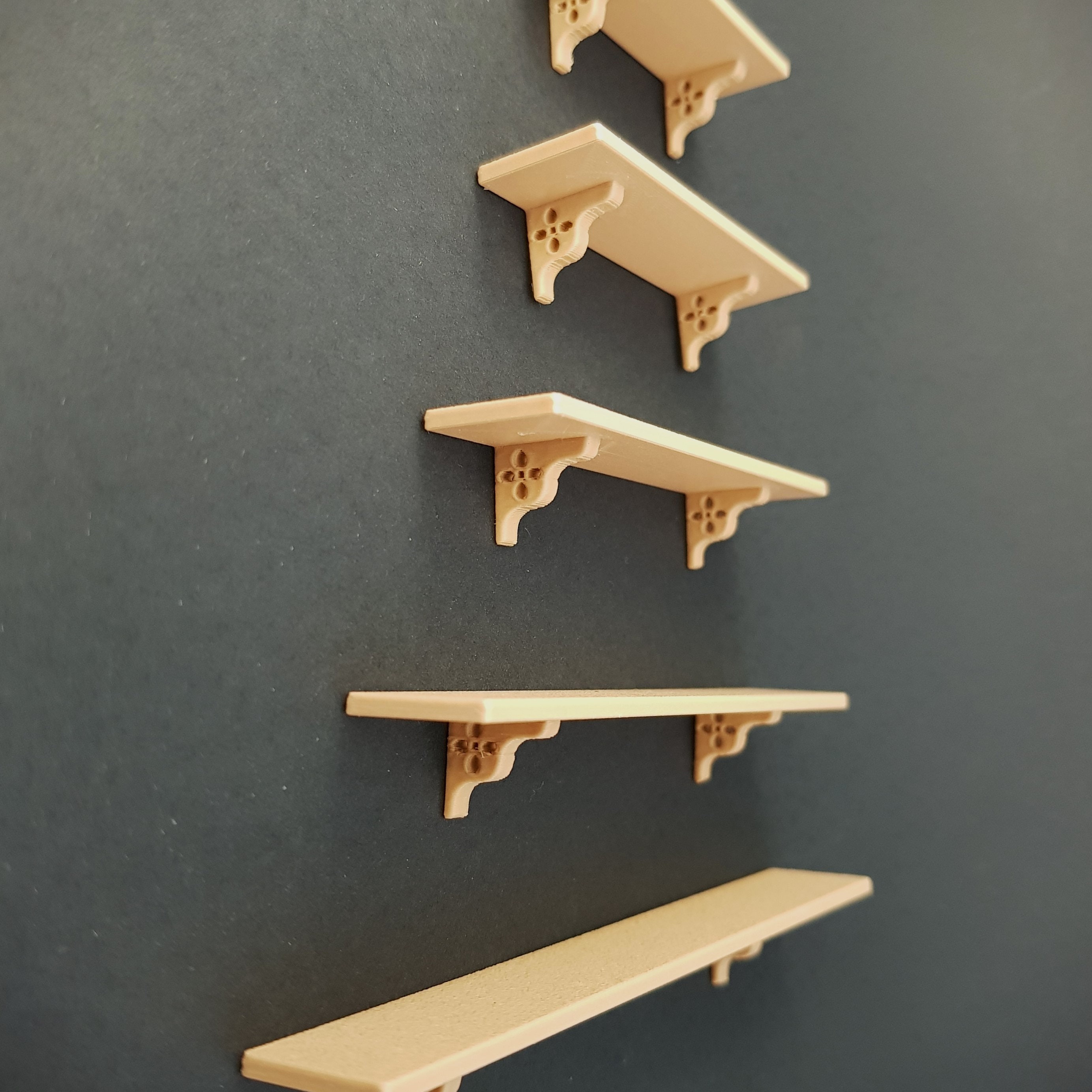 Ornate Shelves - 5 Sizes - Miniature Furniture 1/12 Scale, Digital STL ...