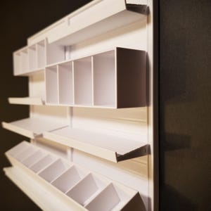 Miniature Shelves - Configurable Layout - Miniature Furniture 1/12 ...