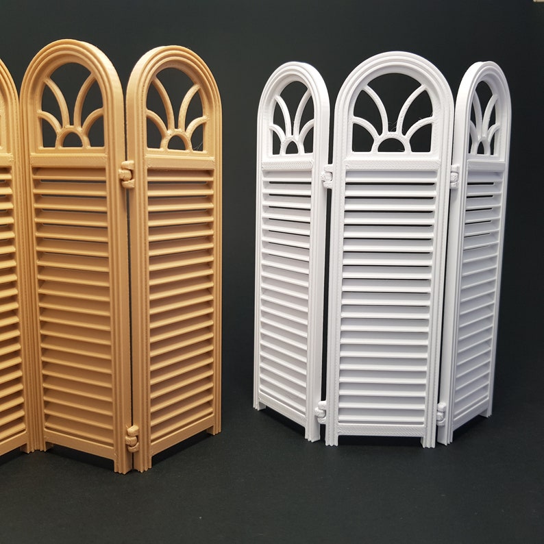Sunrise Room Divider or Privacy Screen Miniature Furniture 1/12 Scale ...