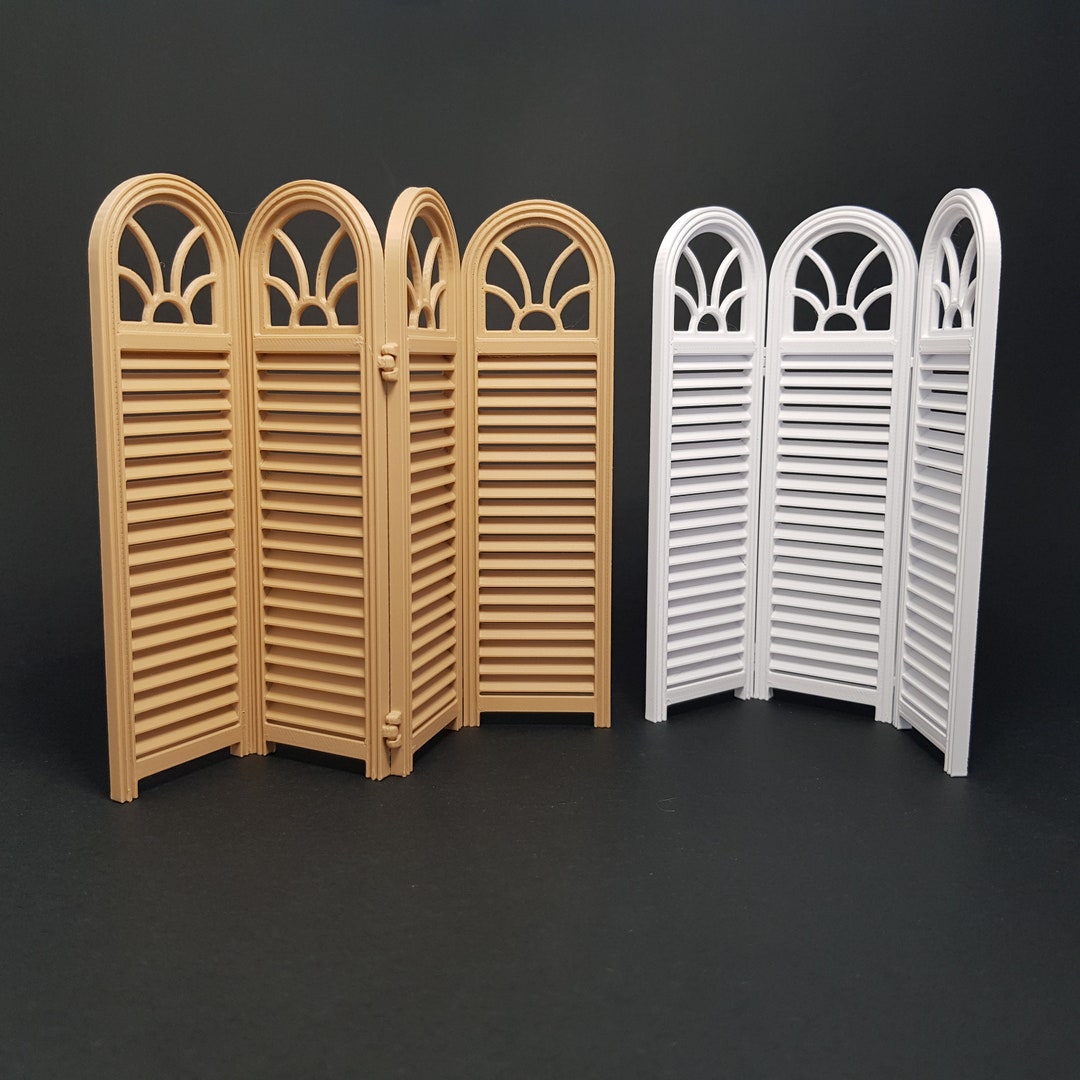 Sunrise Room Divider or Privacy Screen - Miniature Furniture 1/12 Scale ...