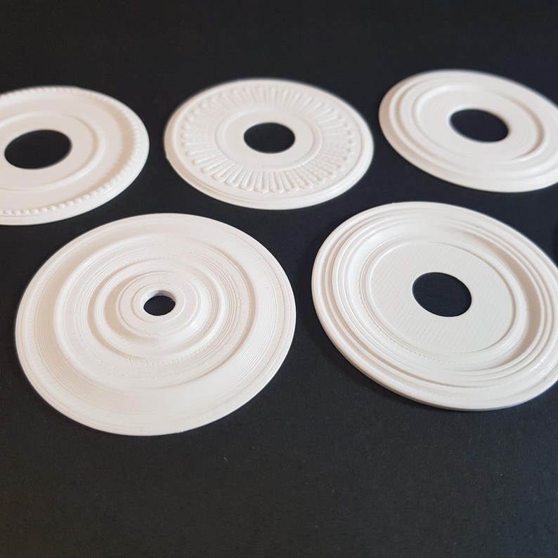 7 Ceiling Medallion Designs - Miniature Furniture 1/12 Scale, Digital ...