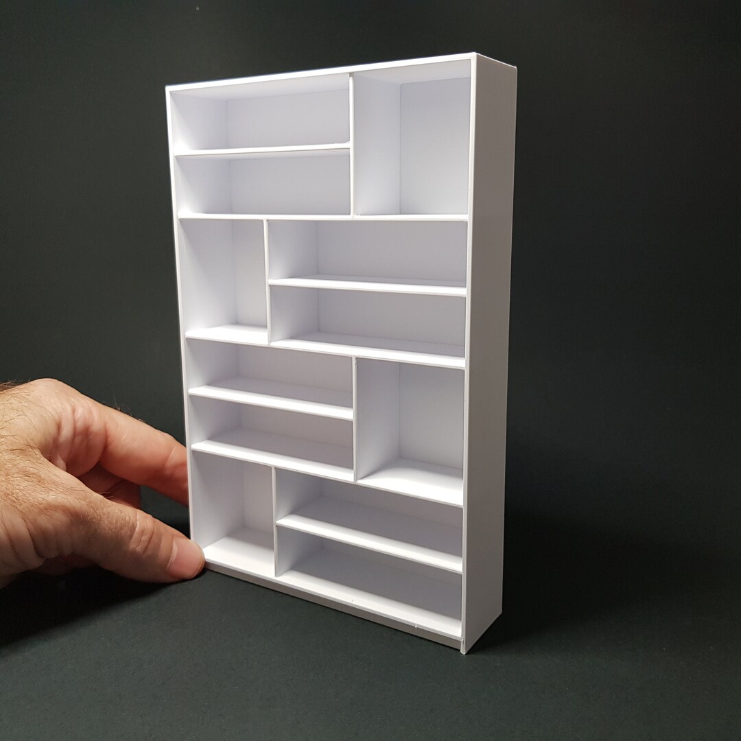 Miniature Wall Shelving / Bookcase - 1/12 Scale , Digital STL Files for ...