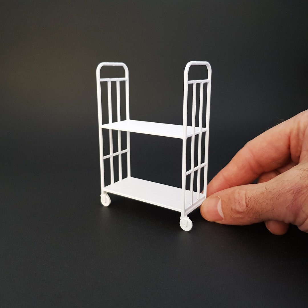 Miniature Warehouse Trolley / Cargo Cart - 1/12 Scale, Digital STL ...