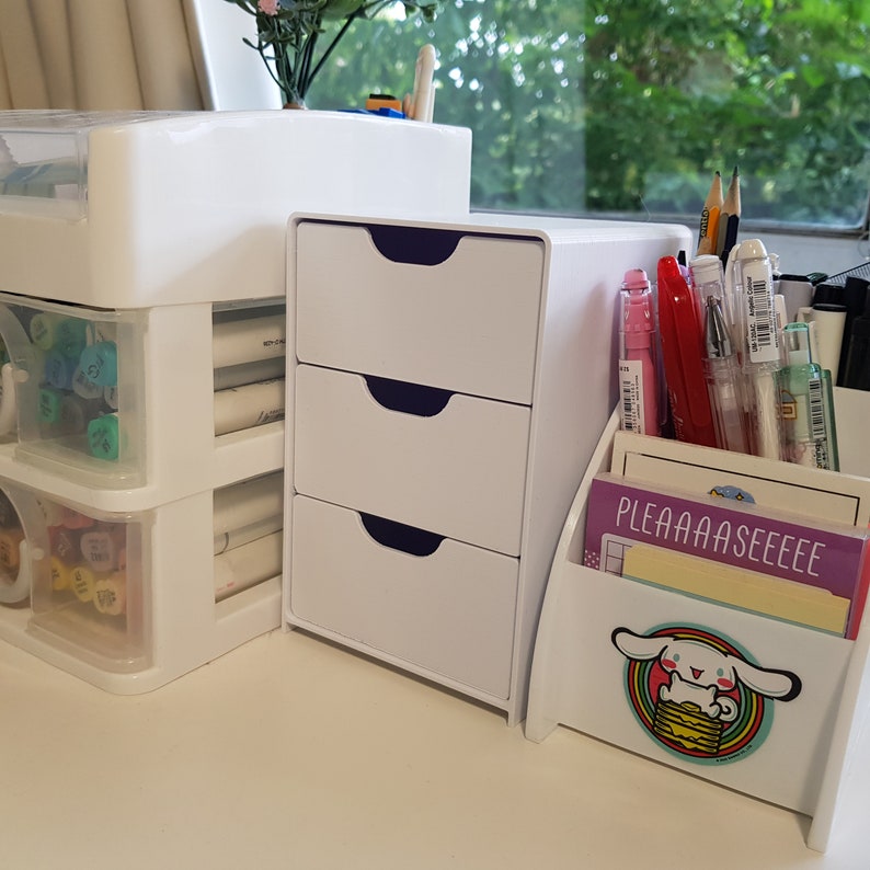 Mini 3 Drawer Storage Cabinet, Digital STL Files for 3d Printing - Etsy