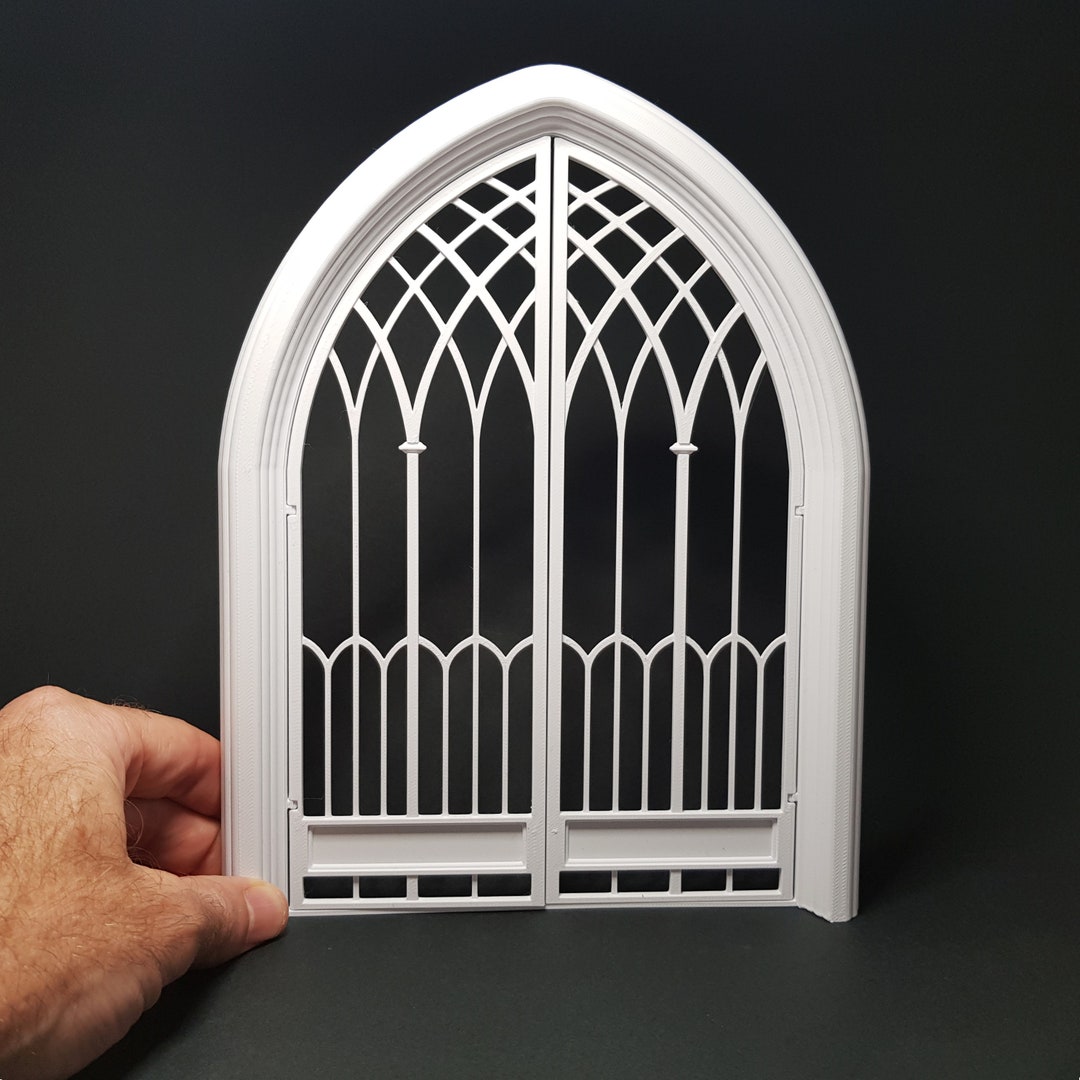 Miniature Church / Castle Iron Gate, Digital STL Files for 3d Printing ...