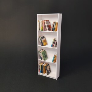 Two Miniature Bookcases - Miniature Furniture 1/12 Scale, Digital STL ...