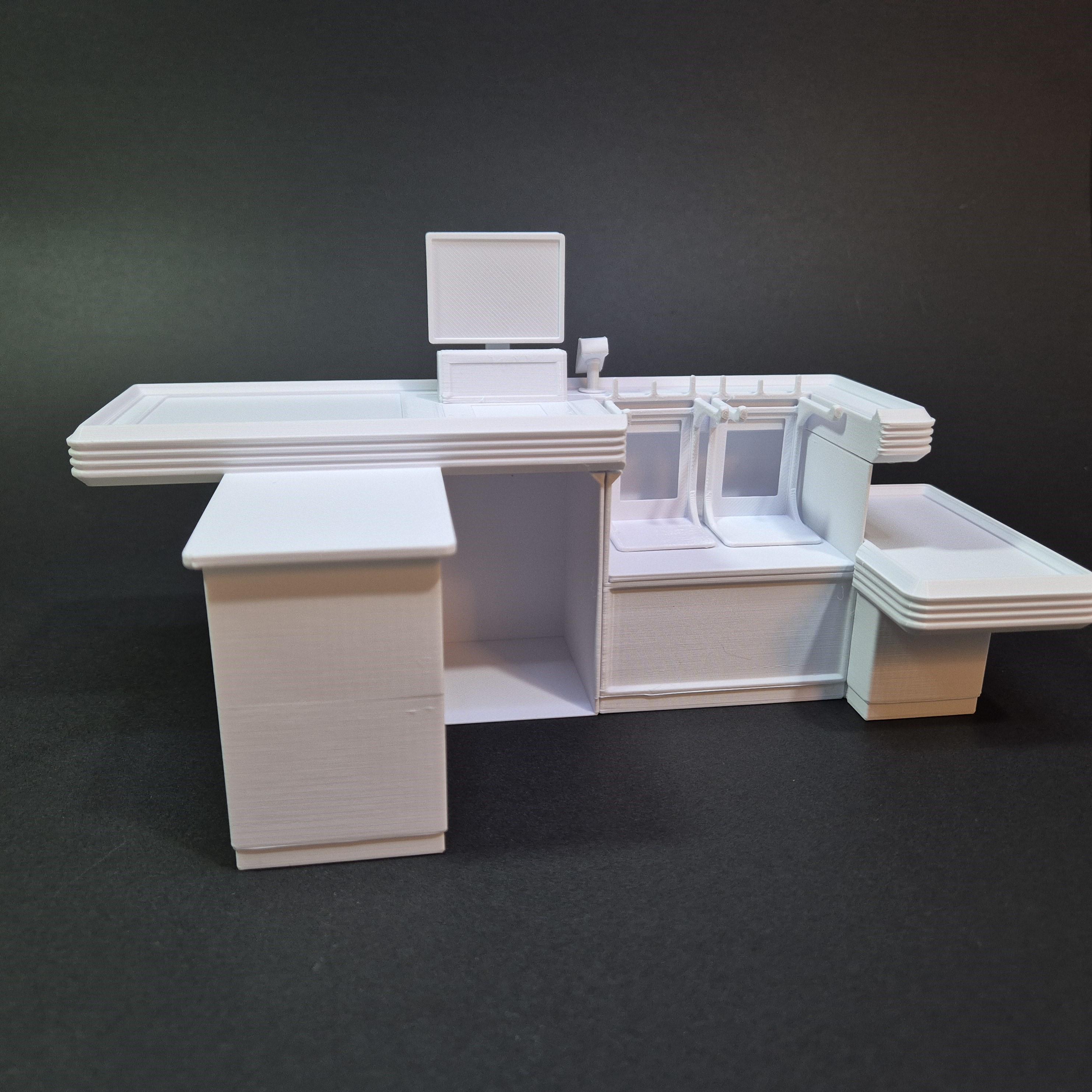Miniature Supermarket Checkout - 1/12 Scale, Digital STL Files for 3d ...