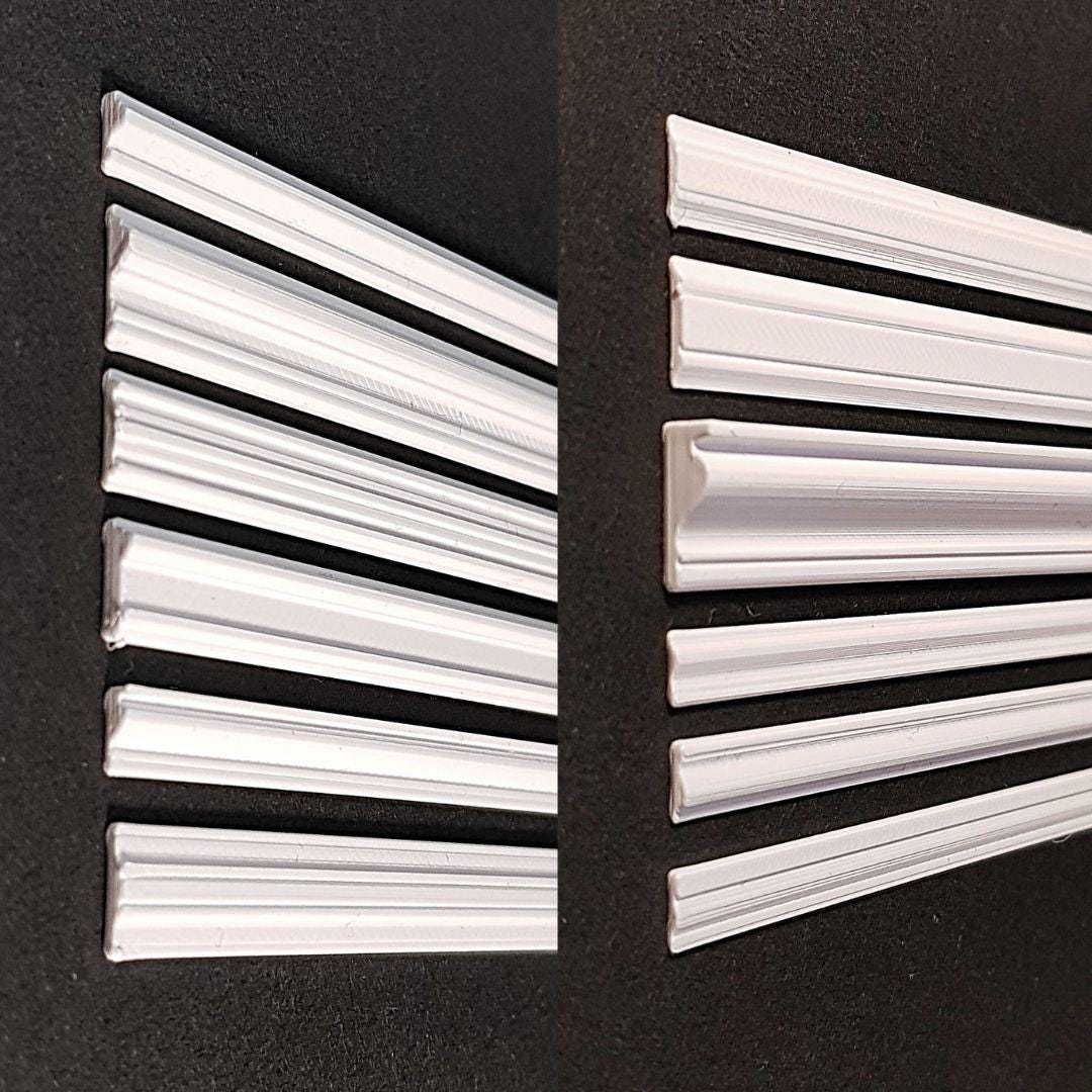 12 Chair Rail Profiles and Cutting Tools - Miniature Furniture 1/12 ...