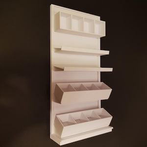 Miniature Shelves - Configurable Layout - Miniature Furniture 1/12 ...