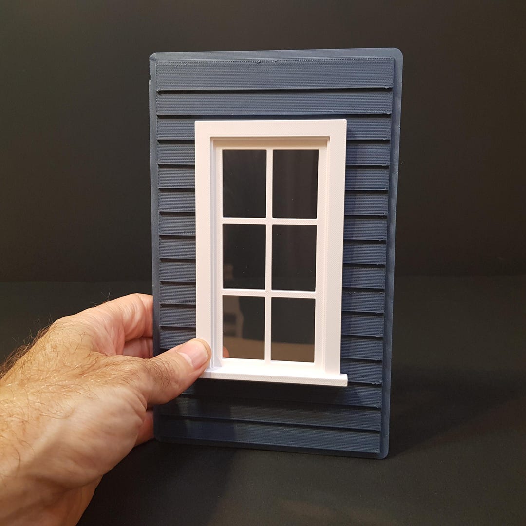 Window - Easy Assembly External and Internal Frame - Miniature 1/12 ...
