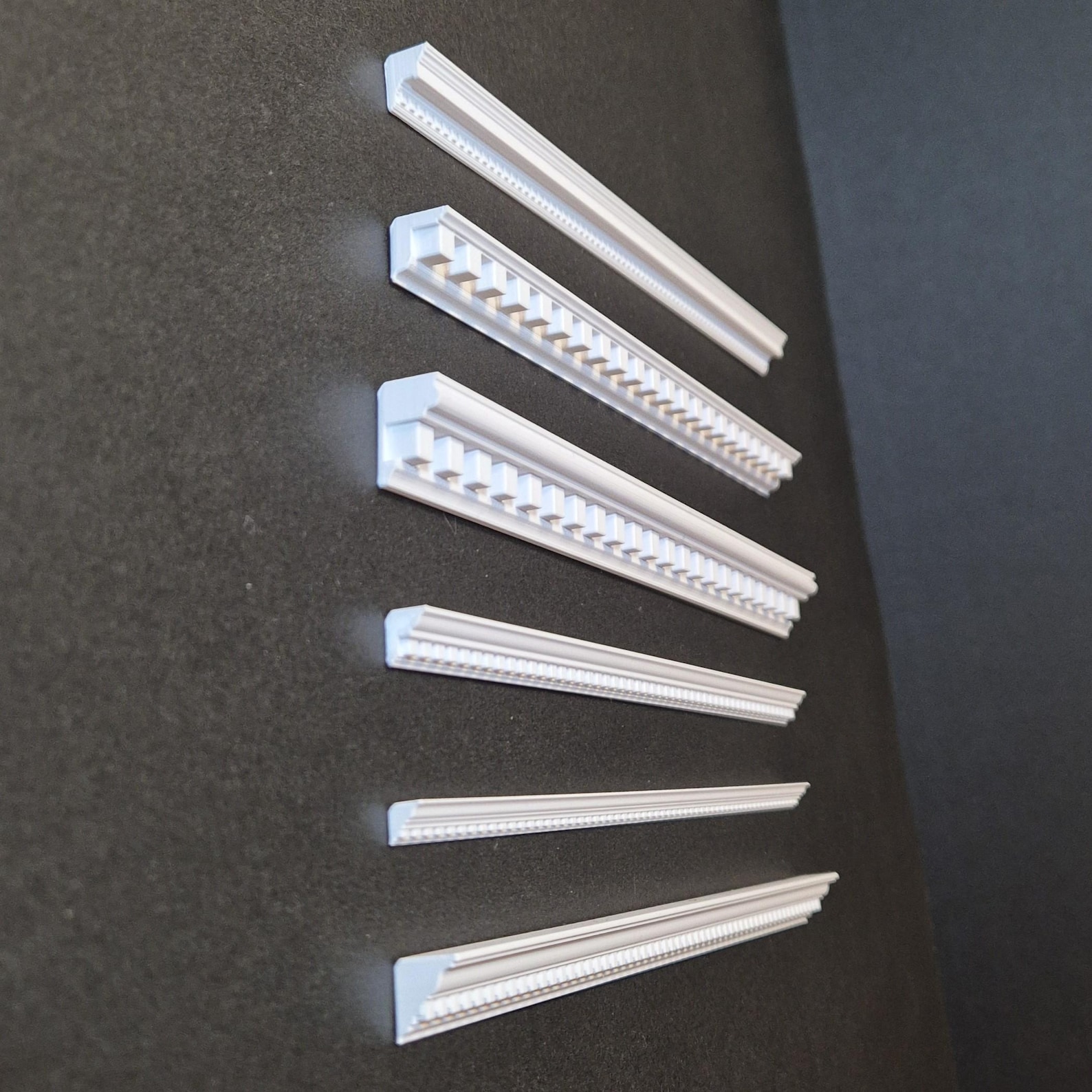 Pack 3 - 6 Dentil Crown Moulding / Cornice Profiles and Cutting Tools ...