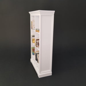 Miniature Bookcase With 6 Shelves & 2 Drawers - Miniature Furniture 1/12 Scale, Digital STL ...