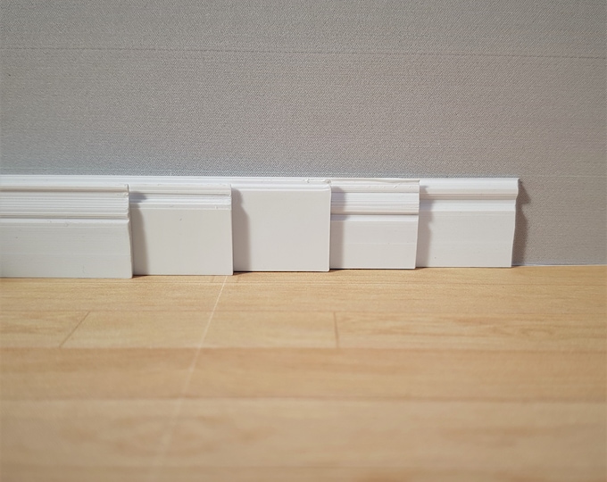 Hotel Baseboard Molding Suitable for Rooms - Durable Paintable White ...